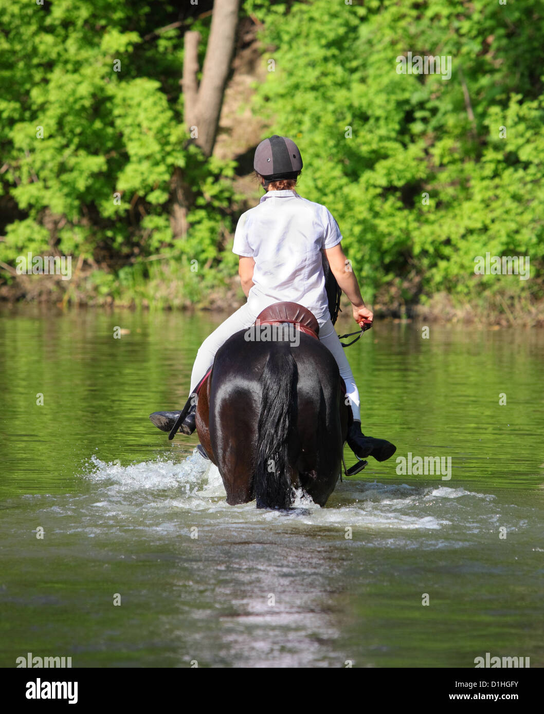 Girl horse river hi-res stock photography and images - Alamy