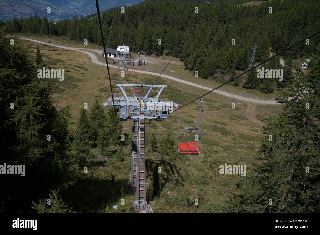 ski lift of Pila, Aosta Valley,Italy Stock Photo - Alamy