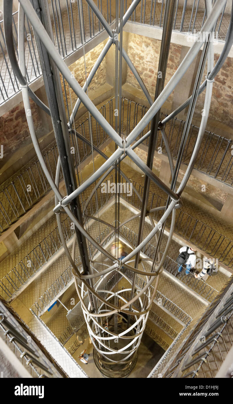 Lift inside clock tower old hi-res stock photography and images - Alamy