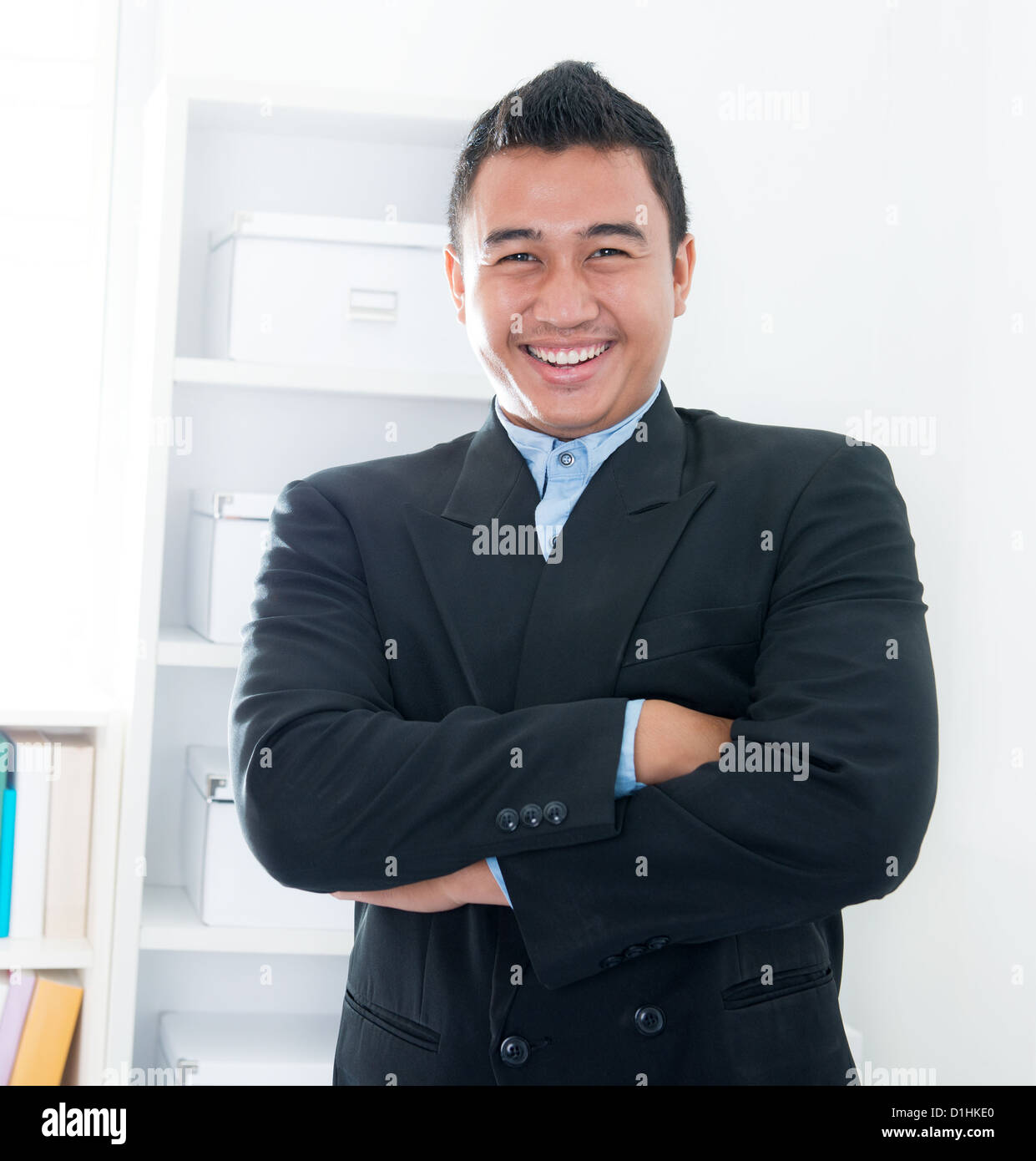 Happy young filipino businessman hi-res stock photography and images ...