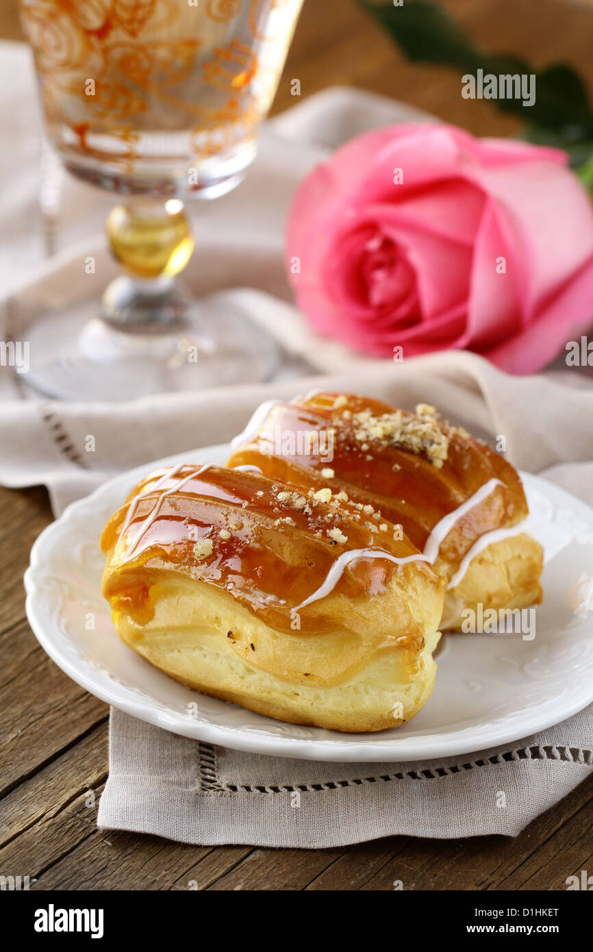 Two profiteroles hi-res stock photography and images - Alamy
