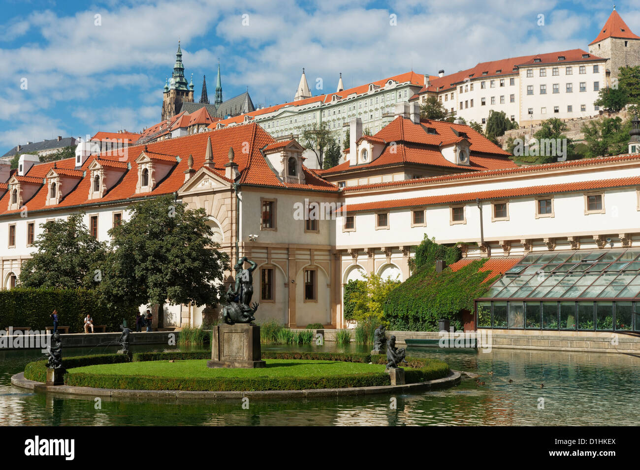Senate of the Czech Republic Parliament below Prague Castle and St ...