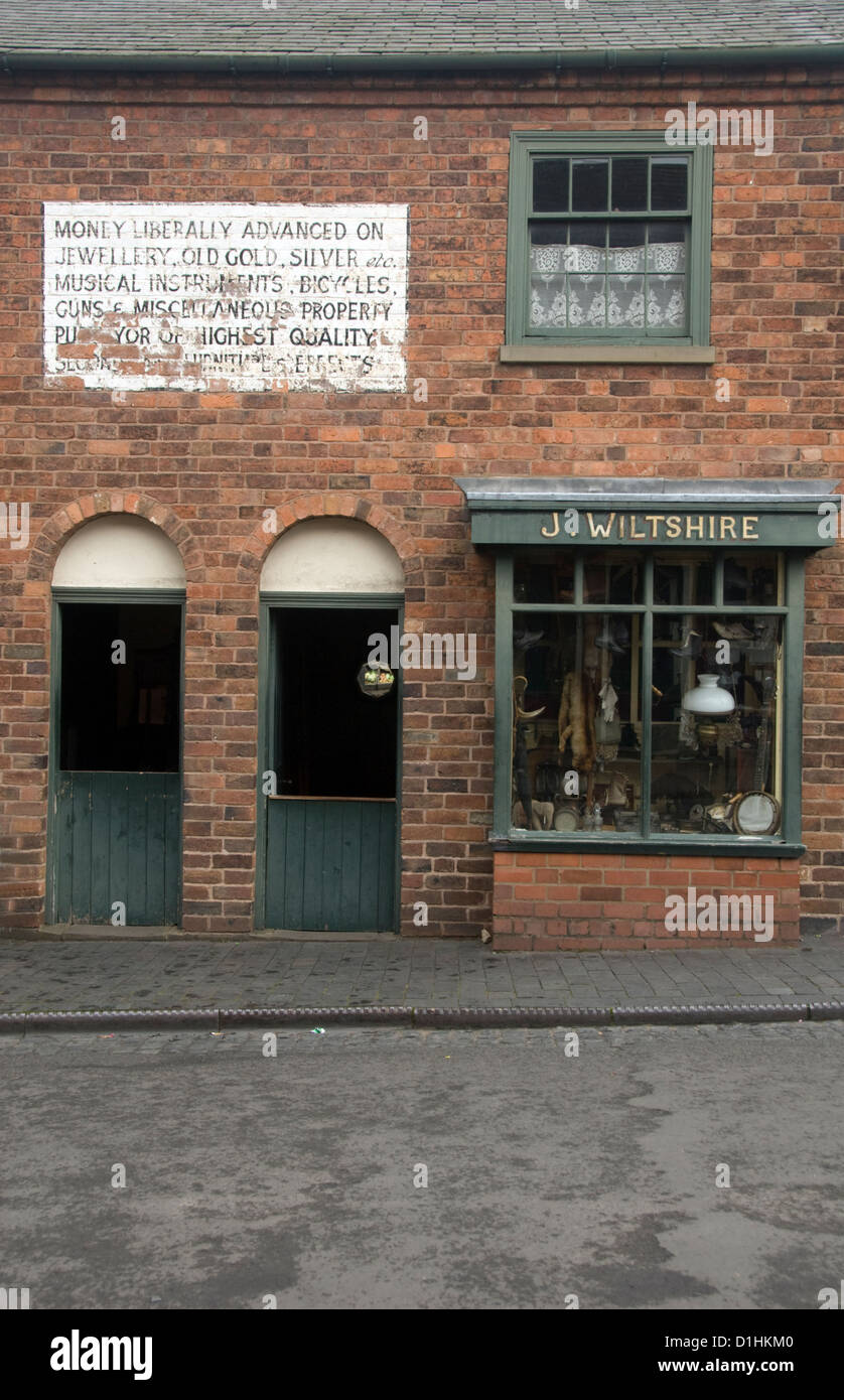 WEST MIDLANDS; DUDLEY; BLACK COUNTRY LIVING MUSEUM; PAWNBROKER'S SHOP ...