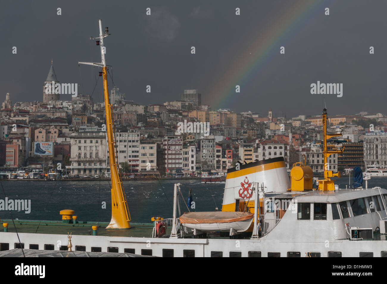 The rainbow in Istanbul,Turkey Stock Photo - Alamy
