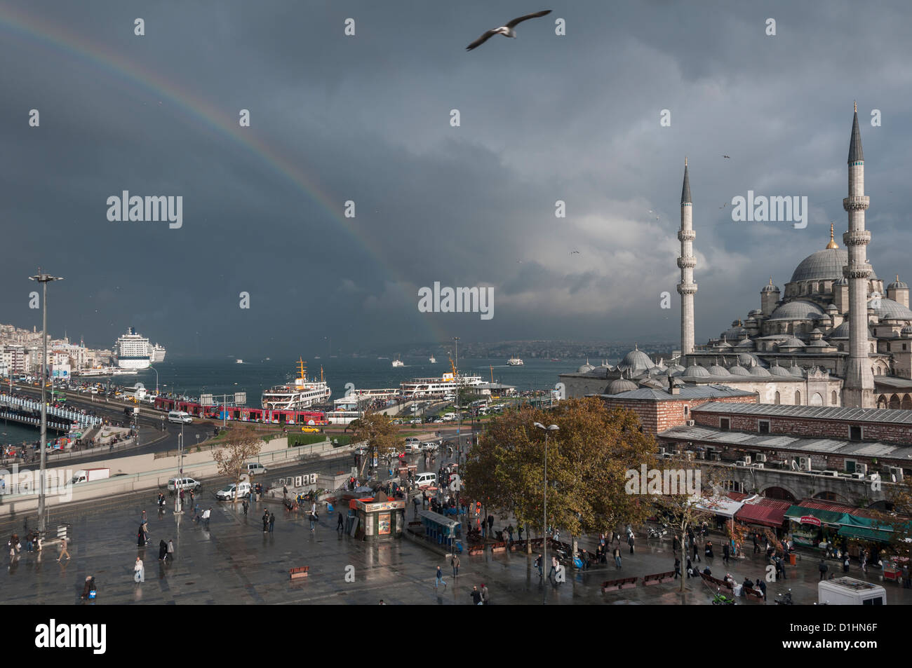 The rainbow in Istanbul,Turkey Stock Photo - Alamy