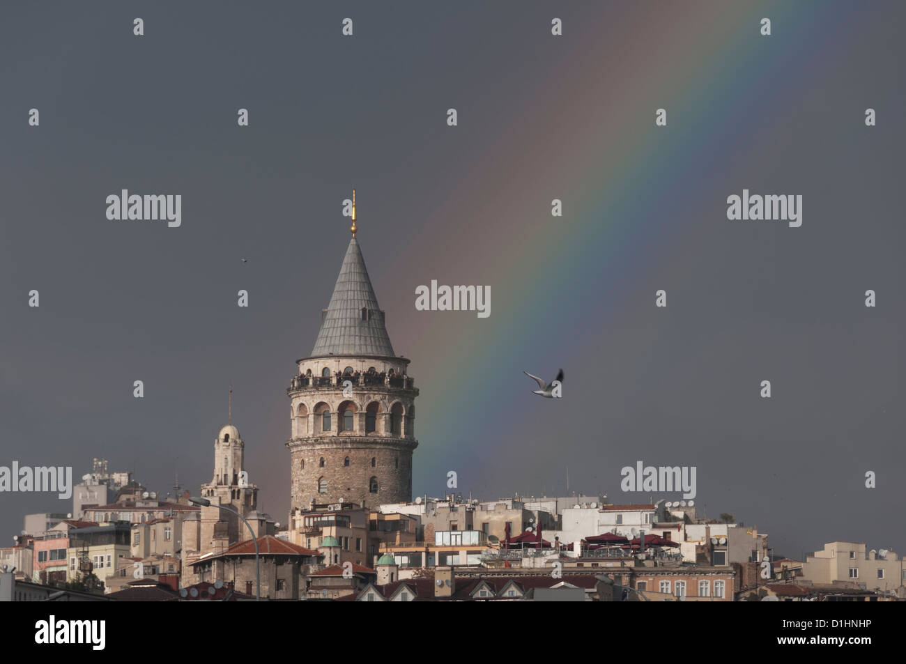 The rainbow in Istanbul,Turkey Stock Photo - Alamy