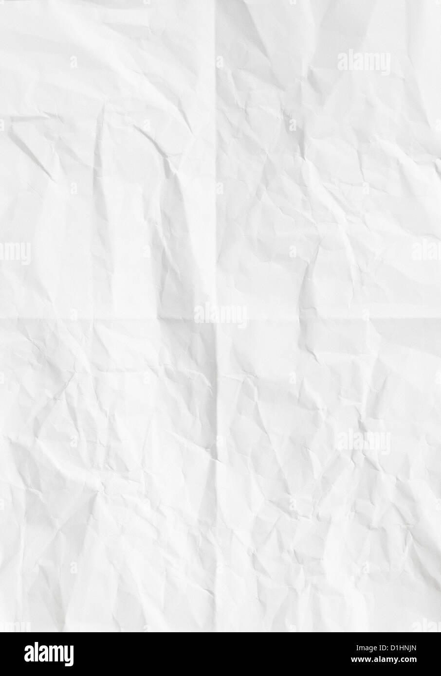 white sheet of paper folded and battered With texture Stock Photo - Alamy