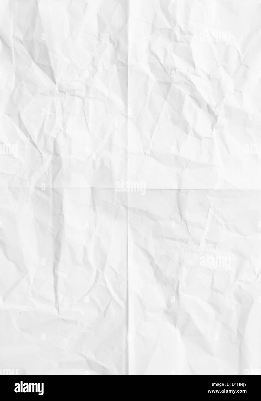 white sheet of paper folded and battered With texture Stock Photo - Alamy