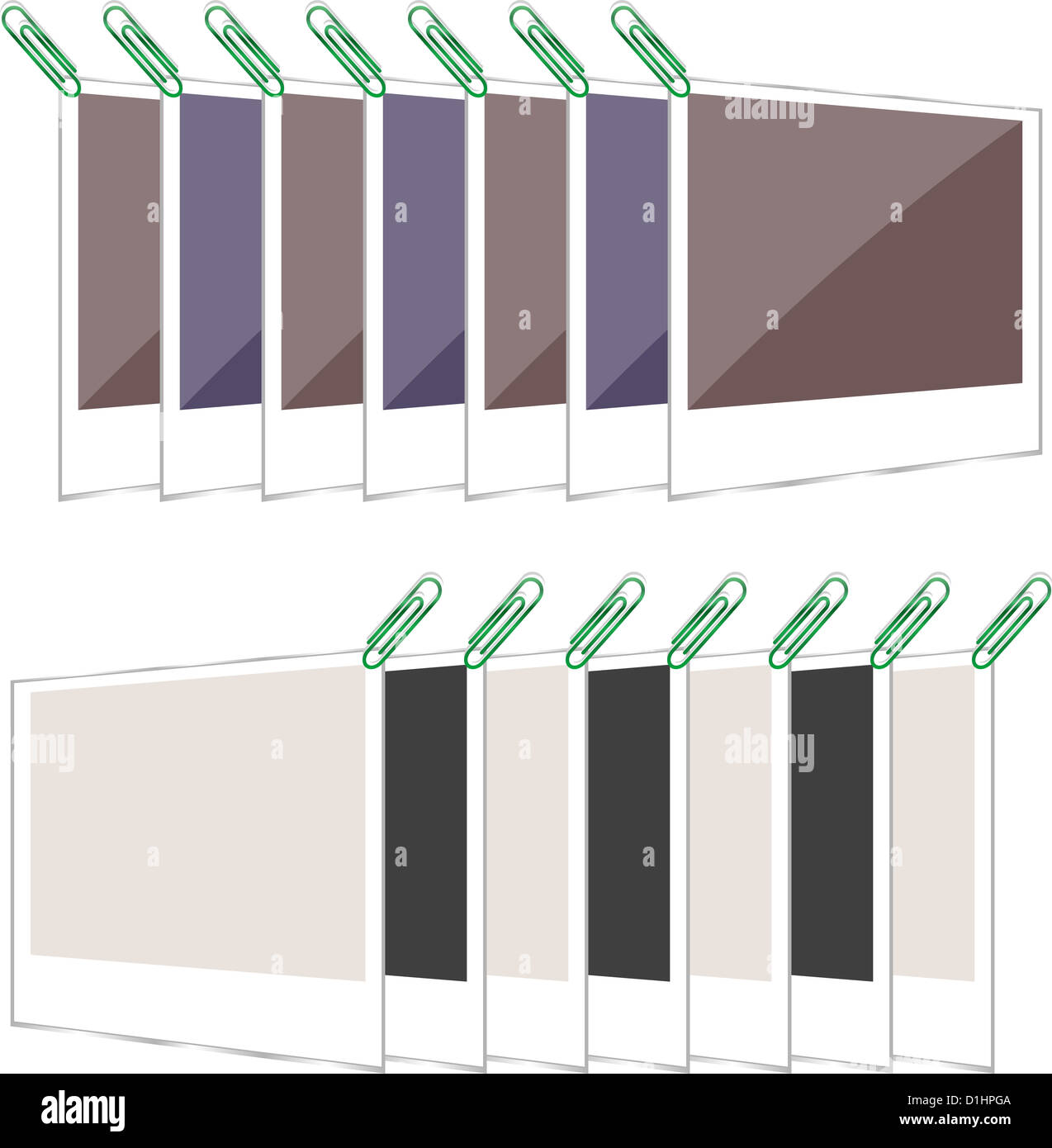 Polaroid photo frame set isolated on white background Stock Photo - Alamy