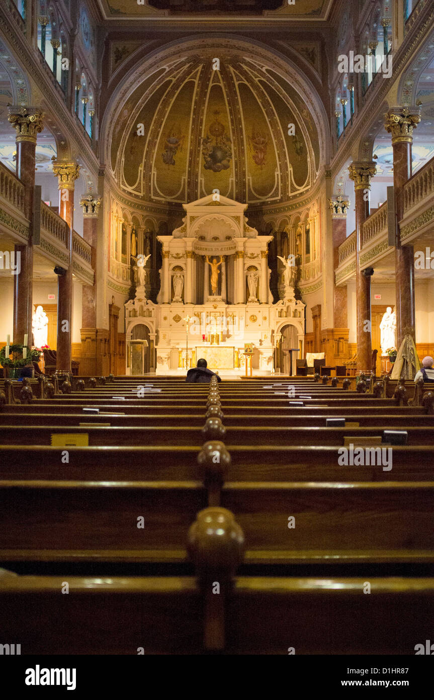 The inside of the Sanctuary of the Blessed Sacrament, a Monastic ...