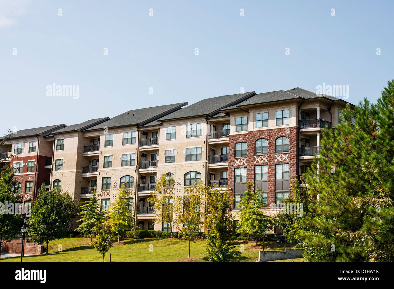 A large modern condominium or apartment building Stock Photo - Alamy