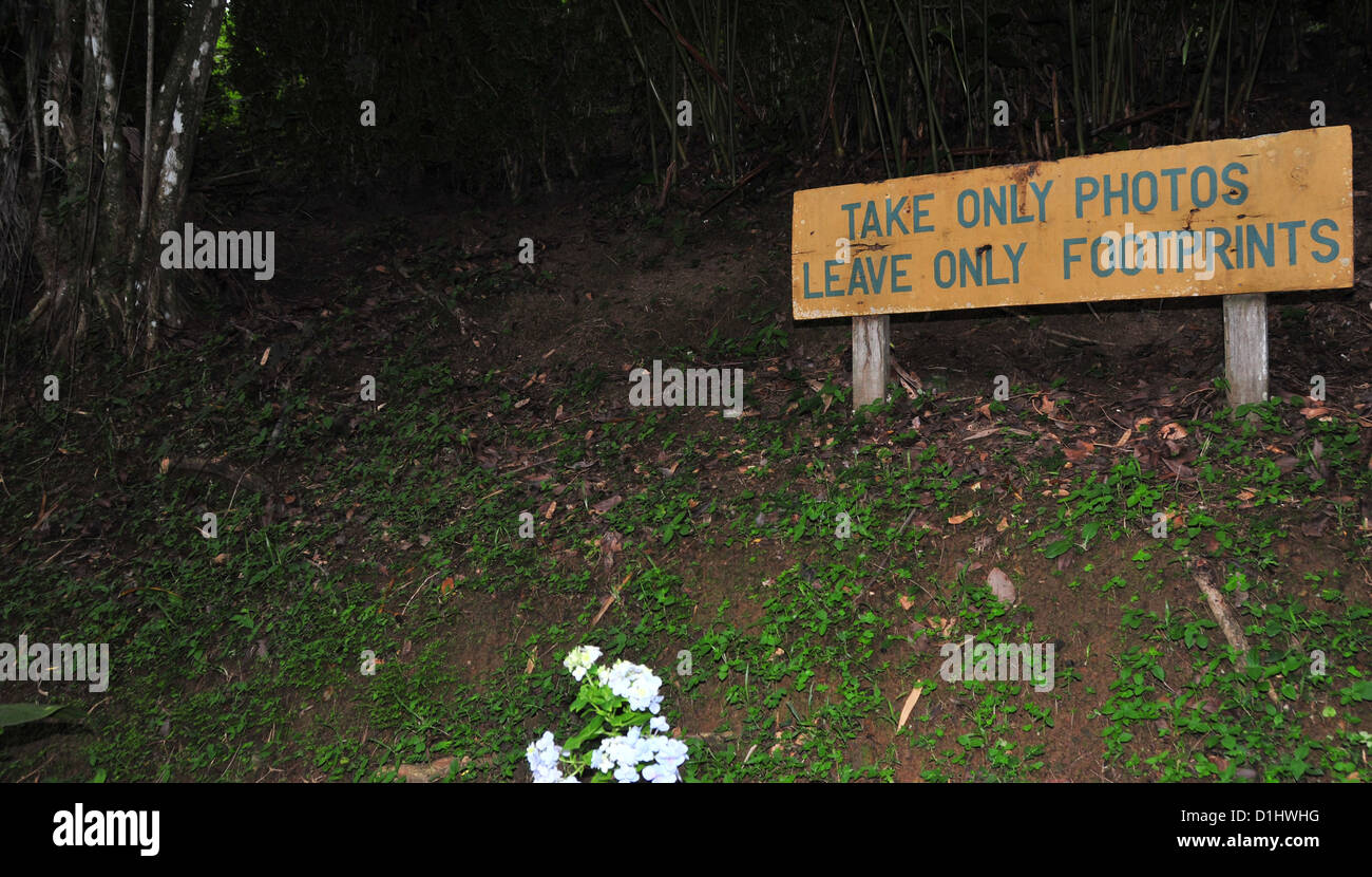 Take only photographs leave only footprints hi-res stock photography ...