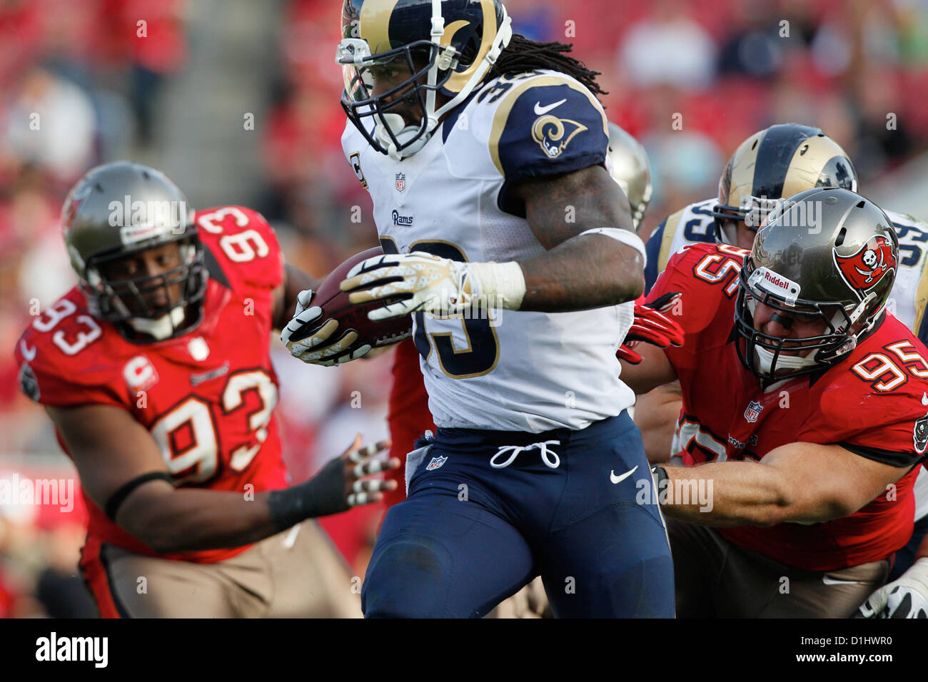 Dec. 23, 2012 - Florida, U.S. - St. Louis Rams running back Steven ...
