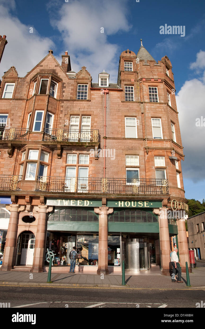 Facade of Tweed House Building, Oban, Scotland Stock Photo - Alamy