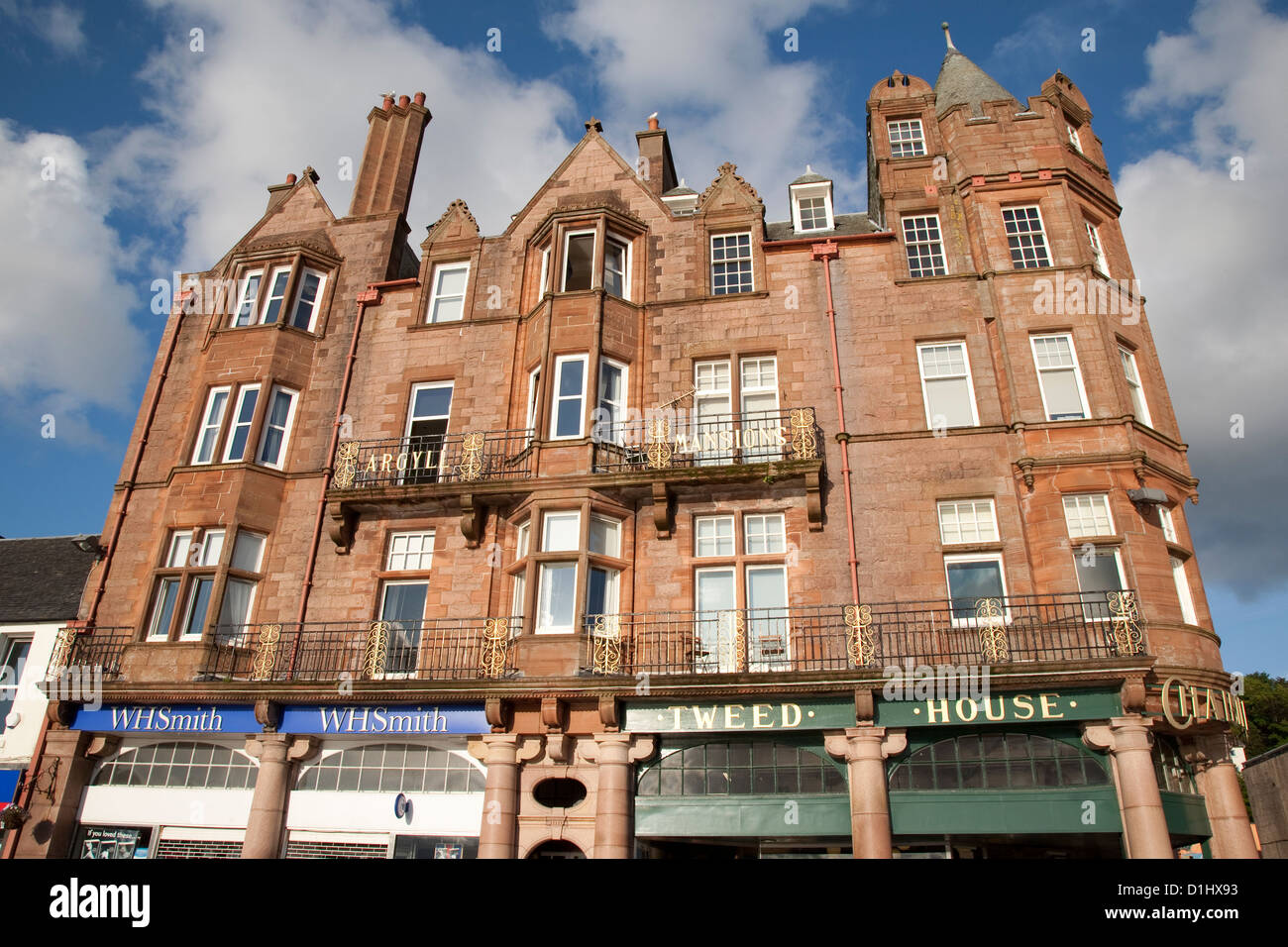 Facade of Tweed House, Oban, Scotland Stock Photo - Alamy