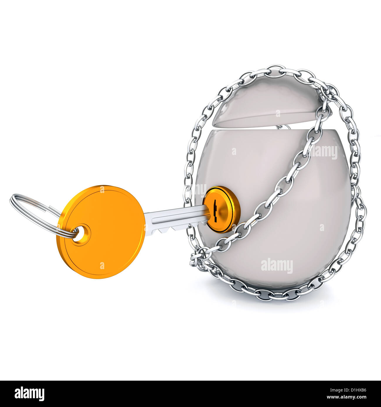 Egg chain key Stock Photo - Alamy