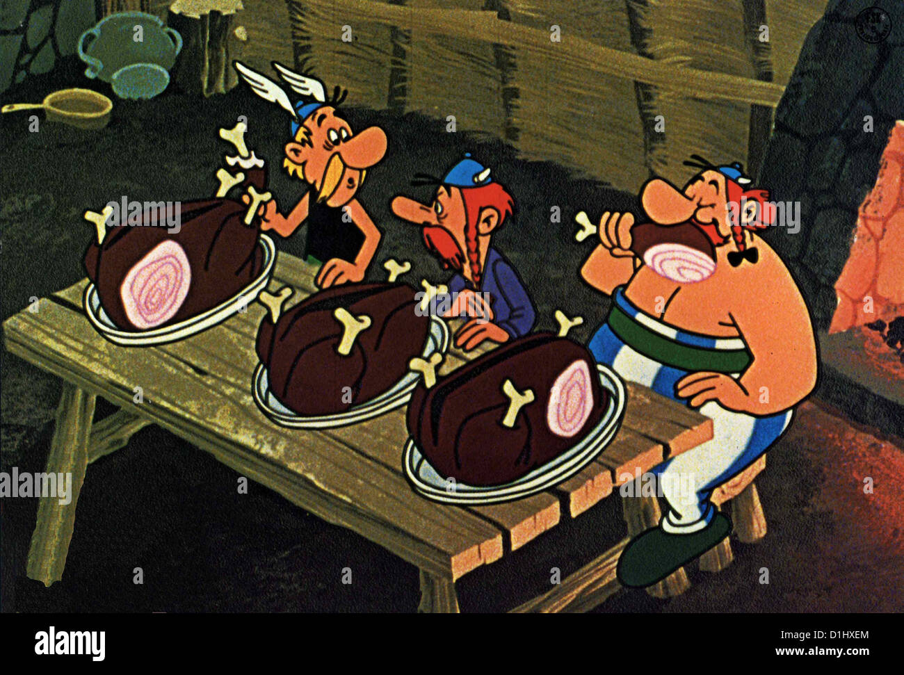 Obelix Eating Wild Boar