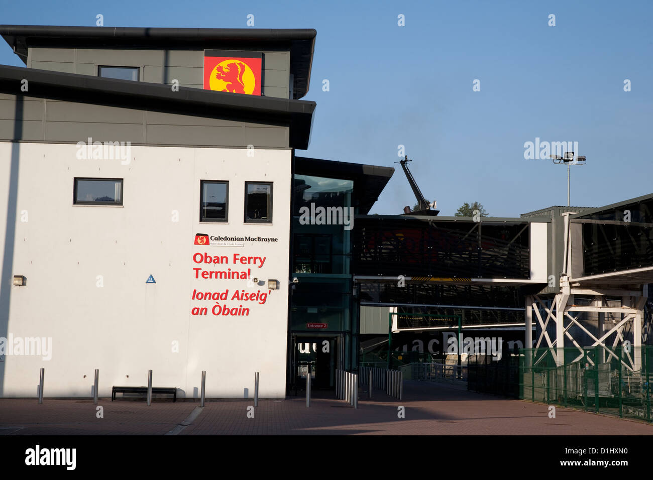 Calmac - Caledonian MacBrayne Oban Ferry Terminal, Scotland Stock Photo ...