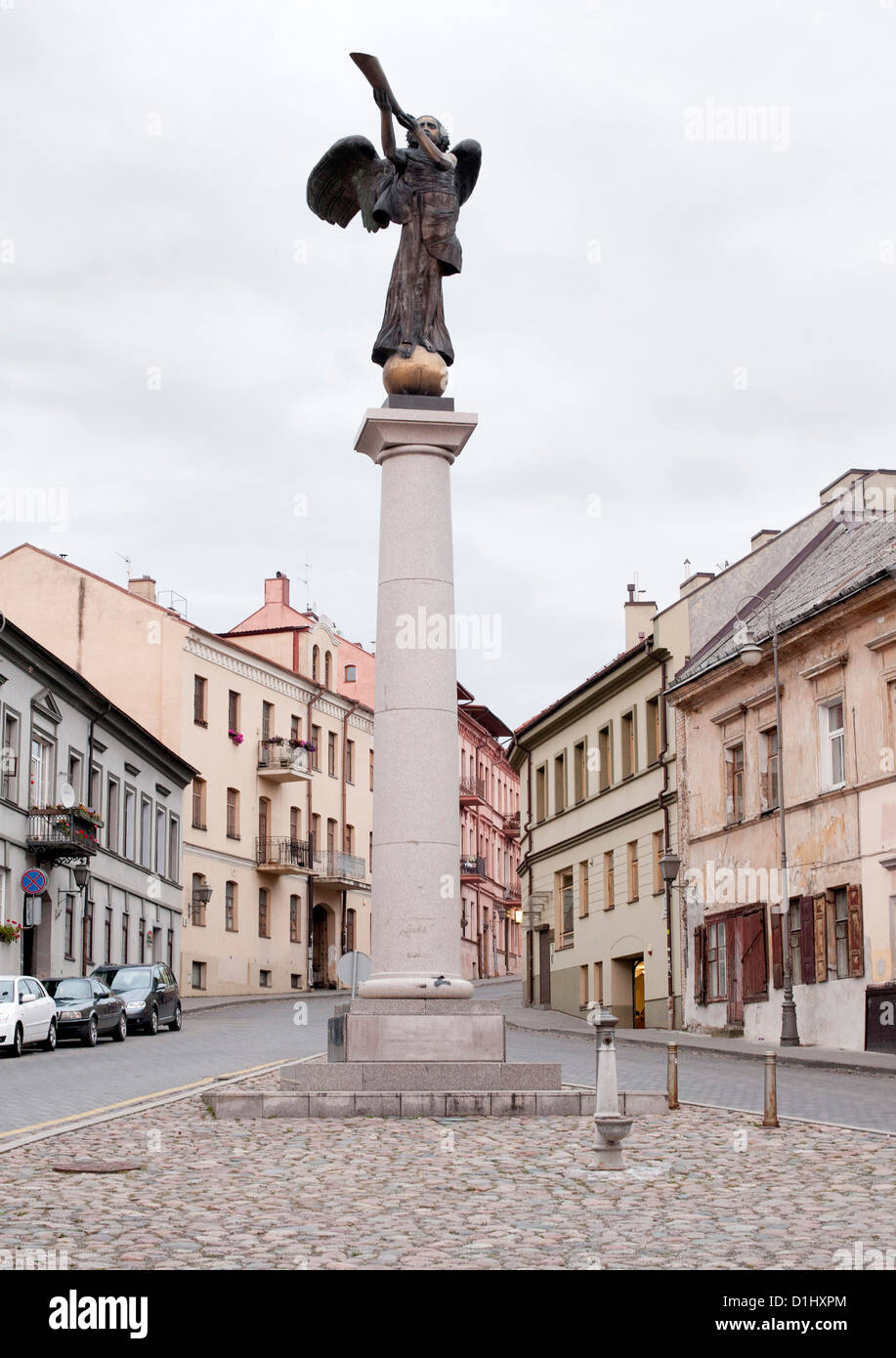 The Angel of Uzupis in the Uzupis district of Vilnius, the capital of ...
