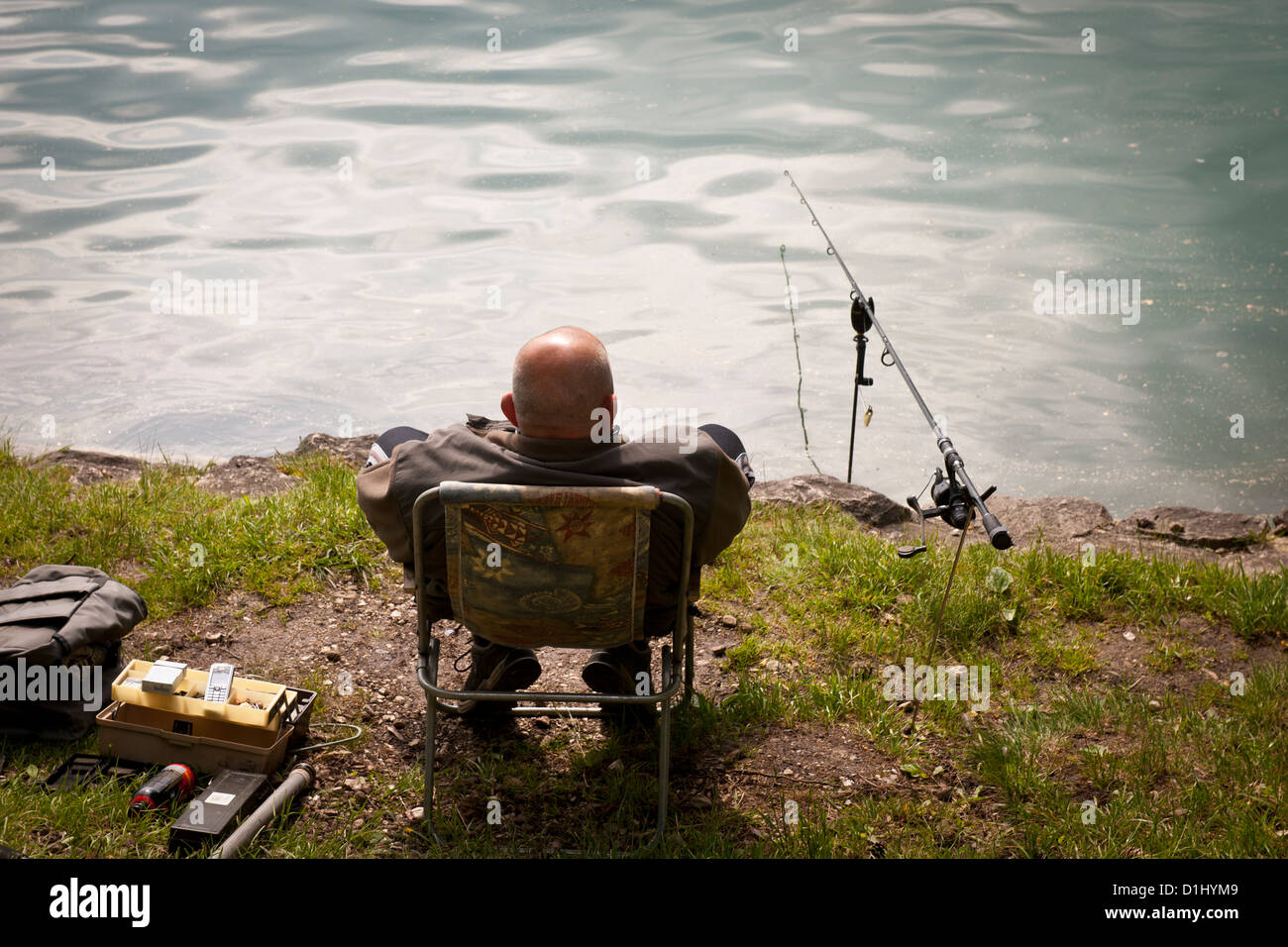 Bled lake fishing hi-res stock photography and images - Alamy