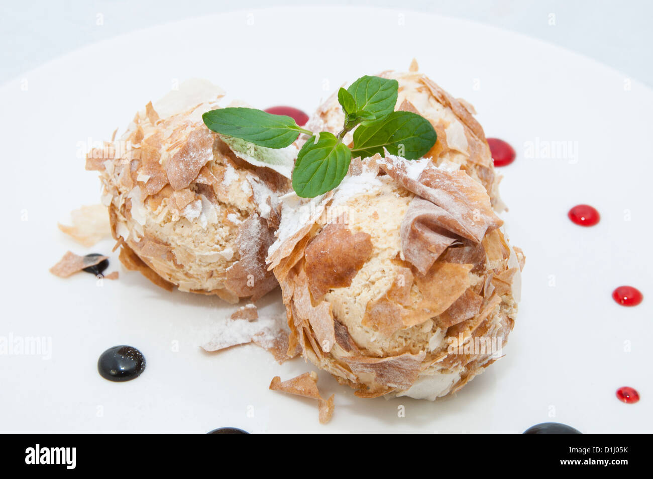 balls of ice cream Stock Photo - Alamy