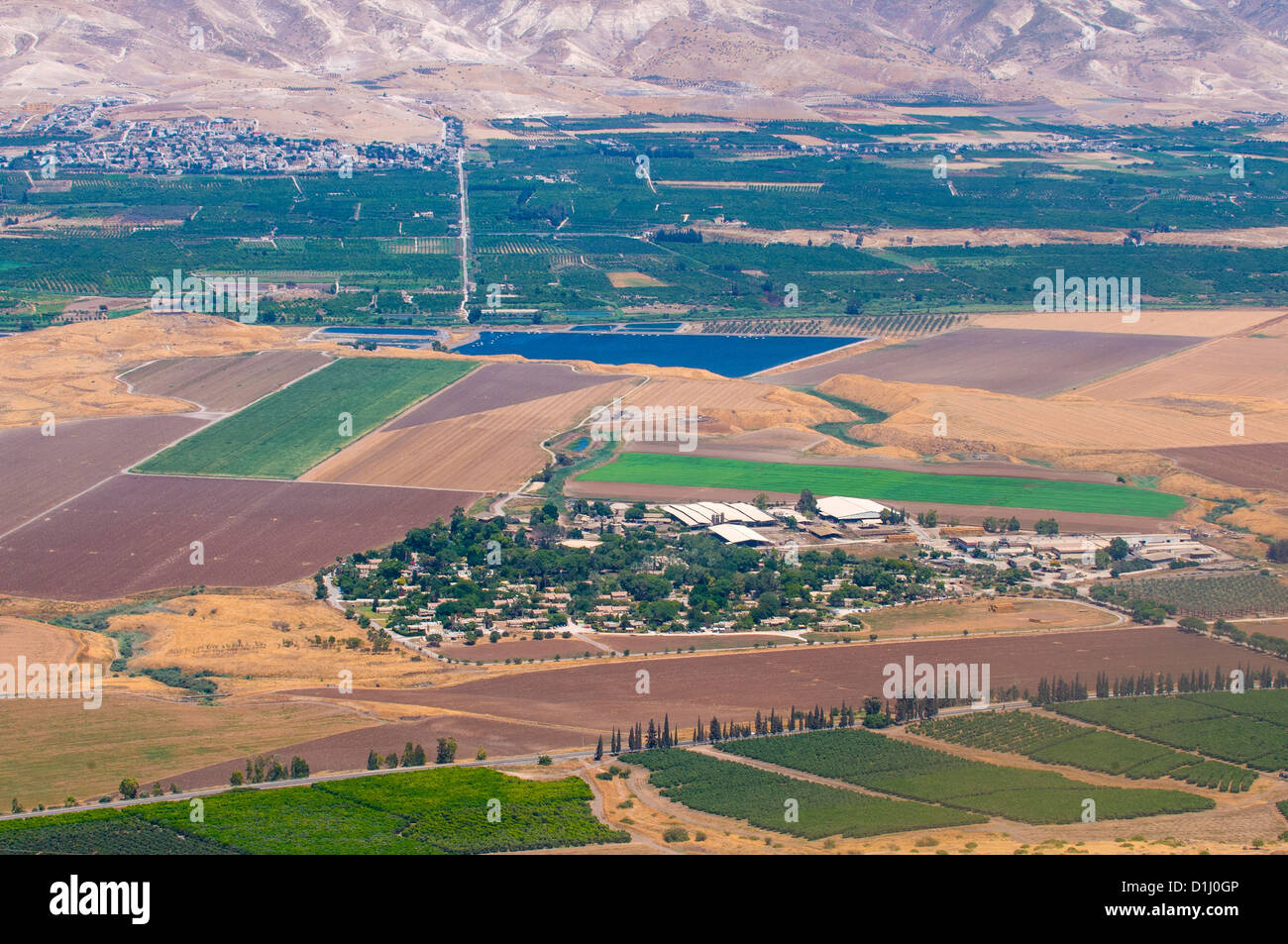 View To Jordan Valley From Ruins Of The Crusader Fortress Belvoir In ...