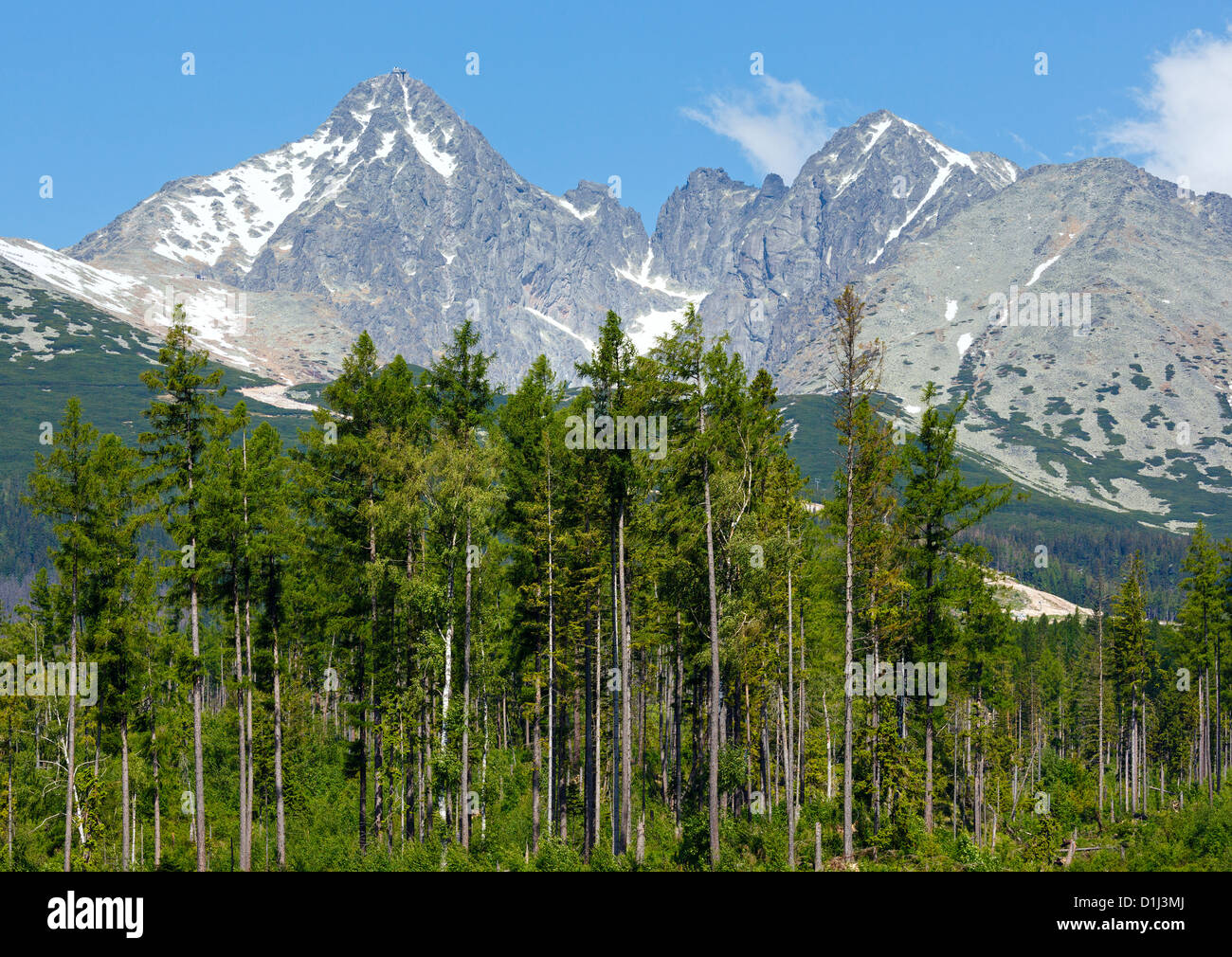 Snow on mountainside hi-res stock photography and images - Alamy