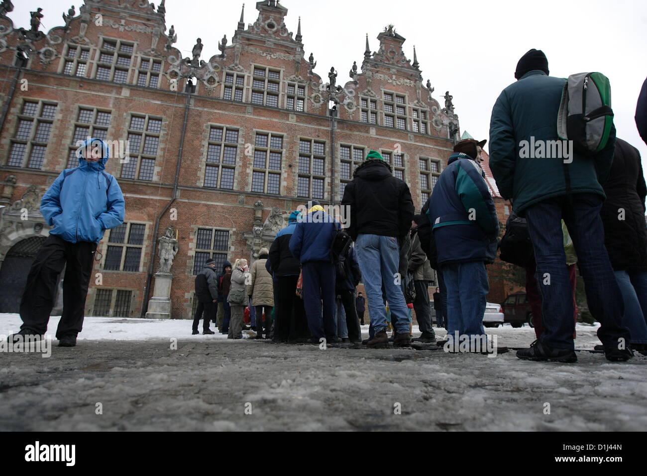 Gdansk, Poland 24th, December 2012 Christmas Eve meal for poor ...
