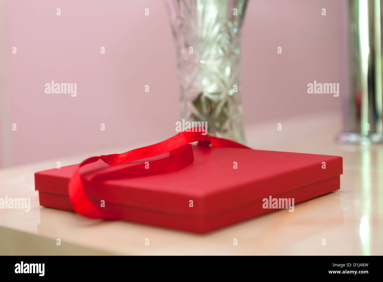 A red box for wedding rings Stock Photo - Alamy