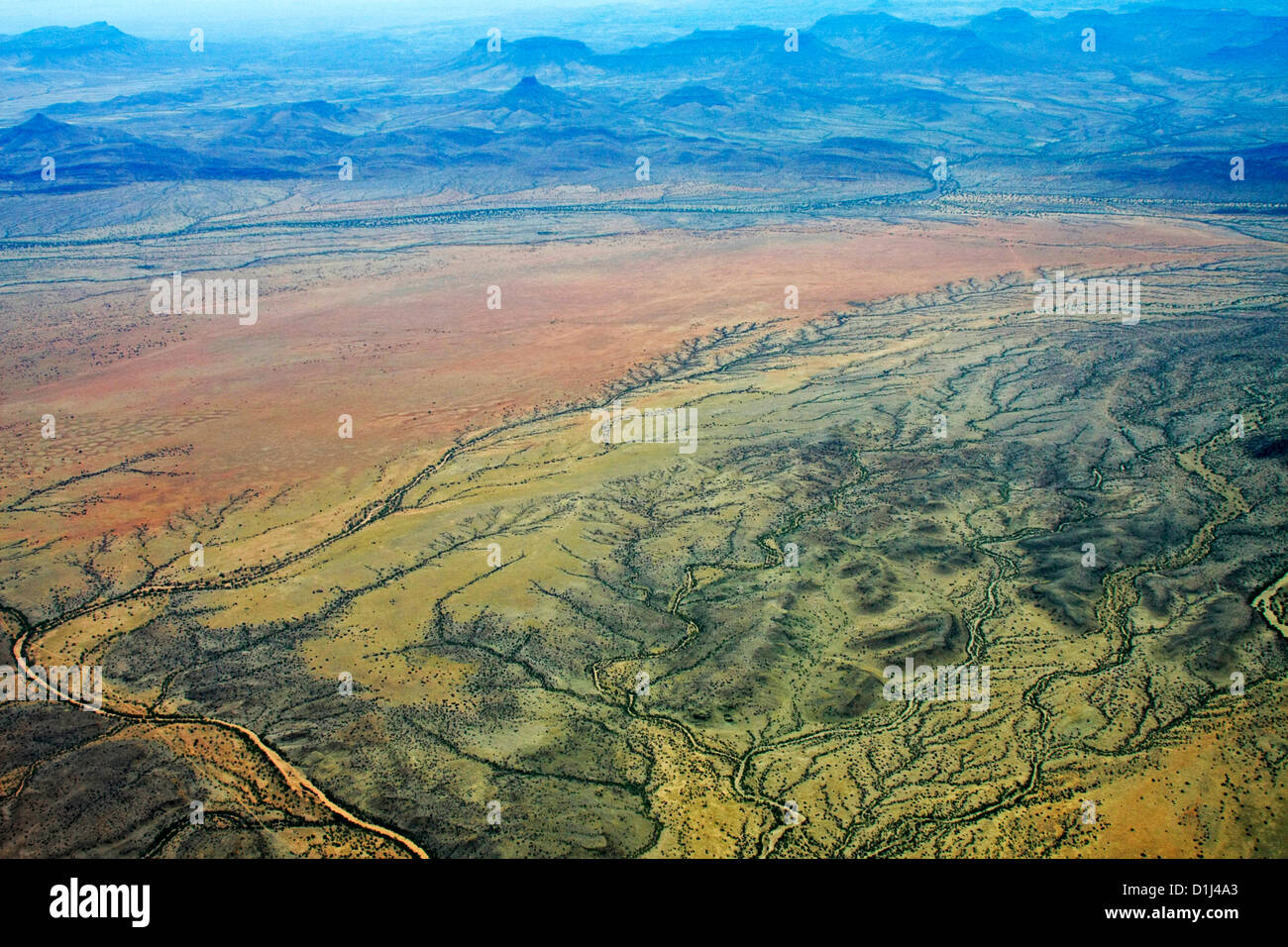 An aerial view of the Hartman Valley Stock Photo - Alamy