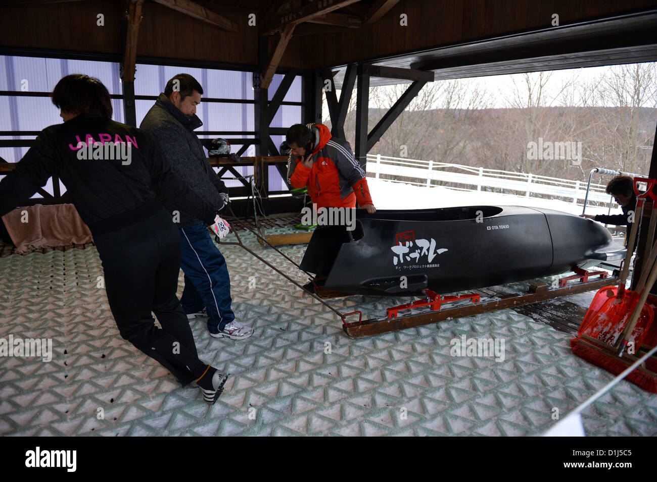 Nagano bobsleigh luge park hi-res stock photography and images - Alamy