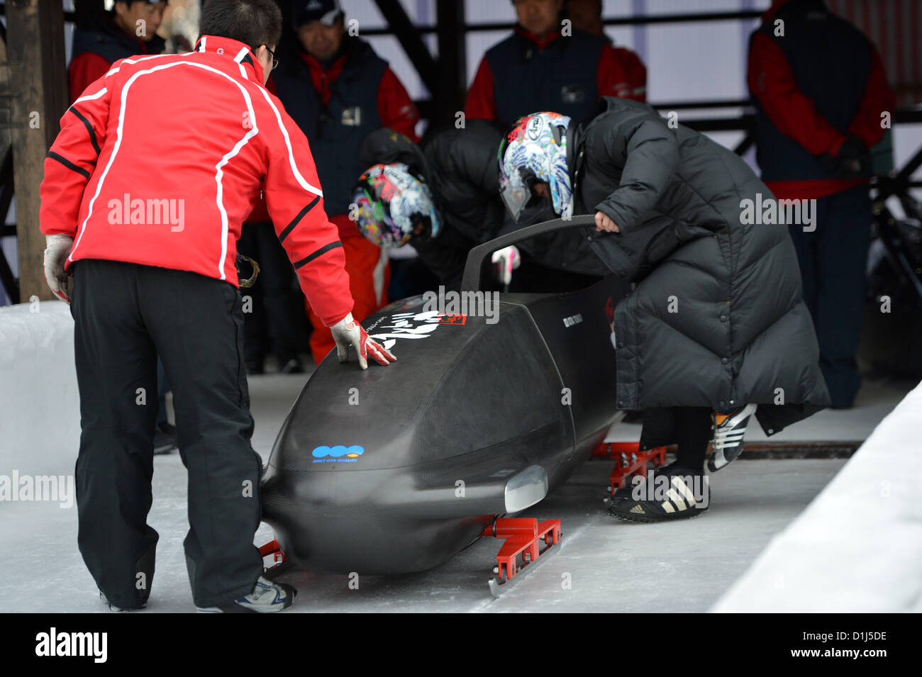 Nagano bobsleigh luge park hi-res stock photography and images - Alamy