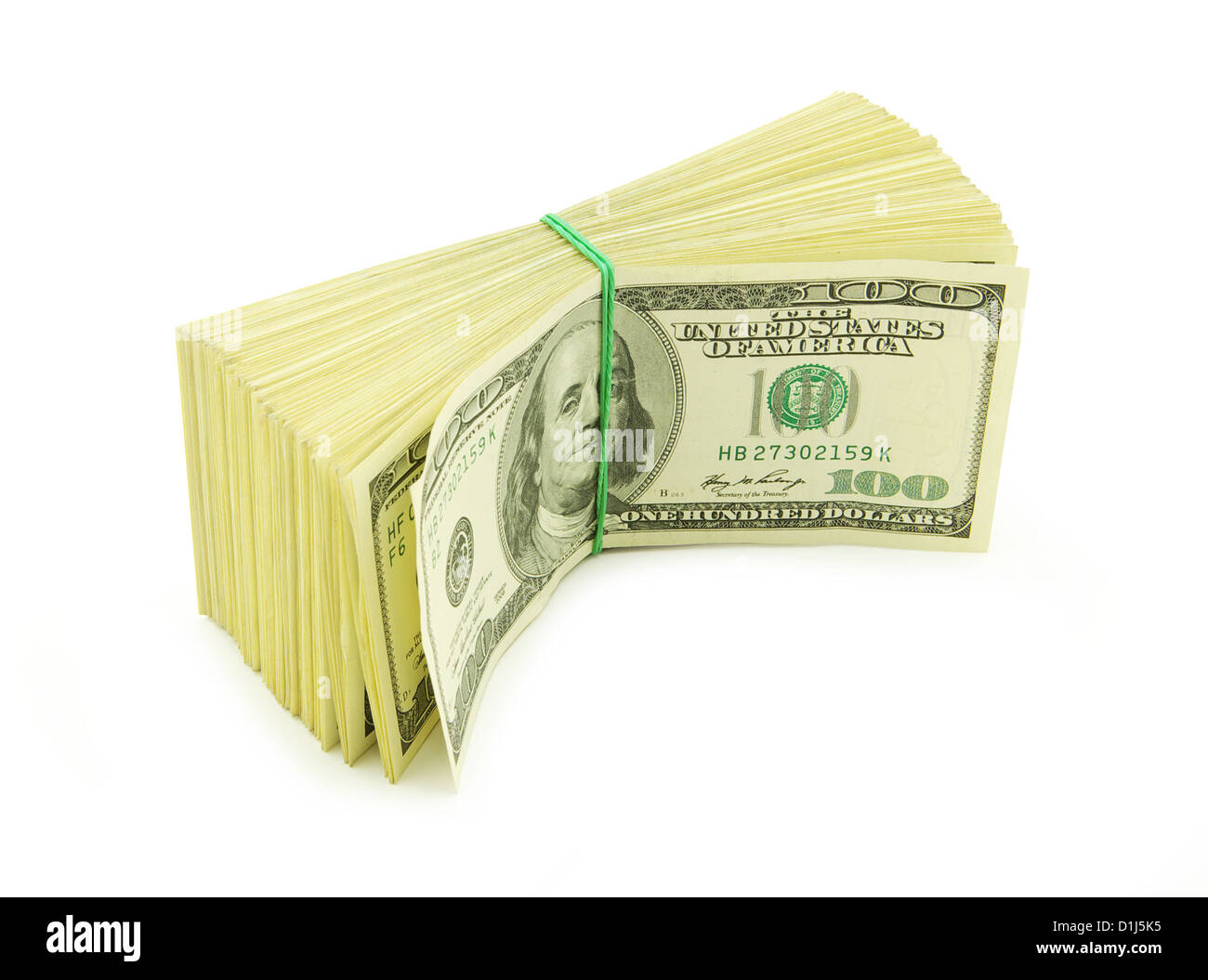 stock of money isolated on white background Stock Photo - Alamy