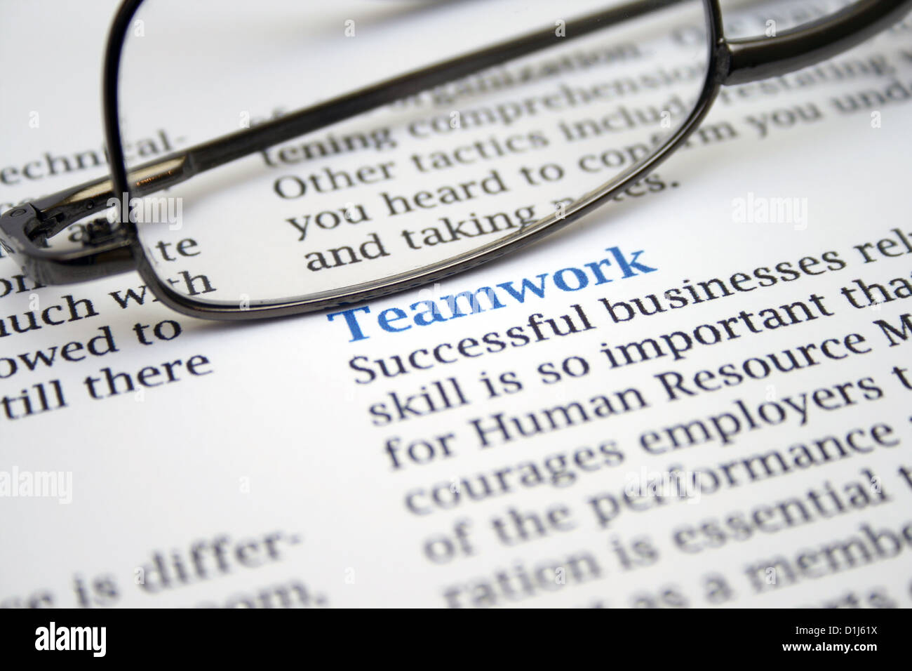 Synergy teamwork word cloud hi-res stock photography and images - Alamy