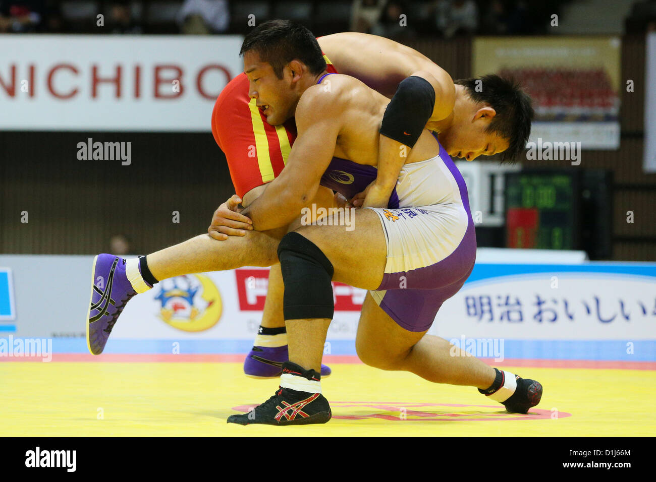 (L to R) Atsushi Matsumoto, Shinya Matsumoto, December 21, 2012 - Wrestling : All Japan ...