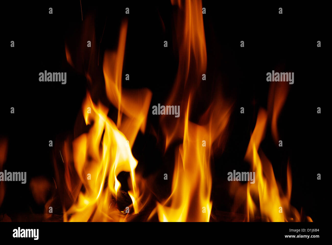 A nice fire in a fire place Stock Photo - Alamy