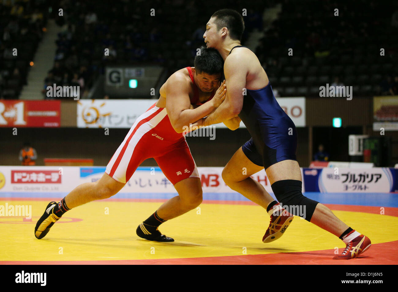 (L to R) Norikatsu Saikawa, Akira Osaka, December 22, 2012 - Wrestling ...