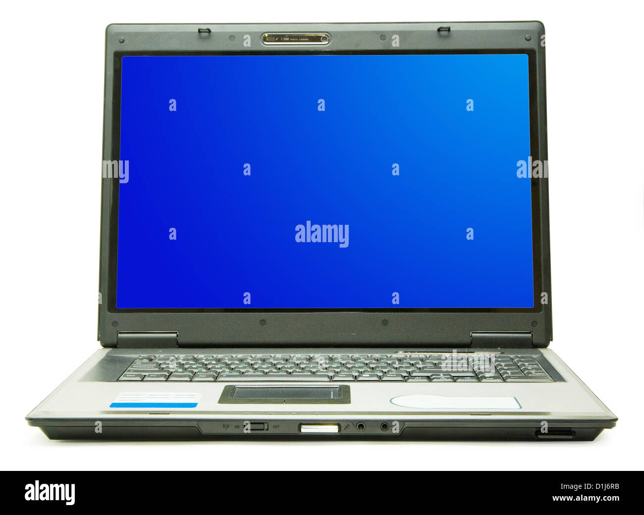 Notebook personal computer on white background Stock Photo - Alamy