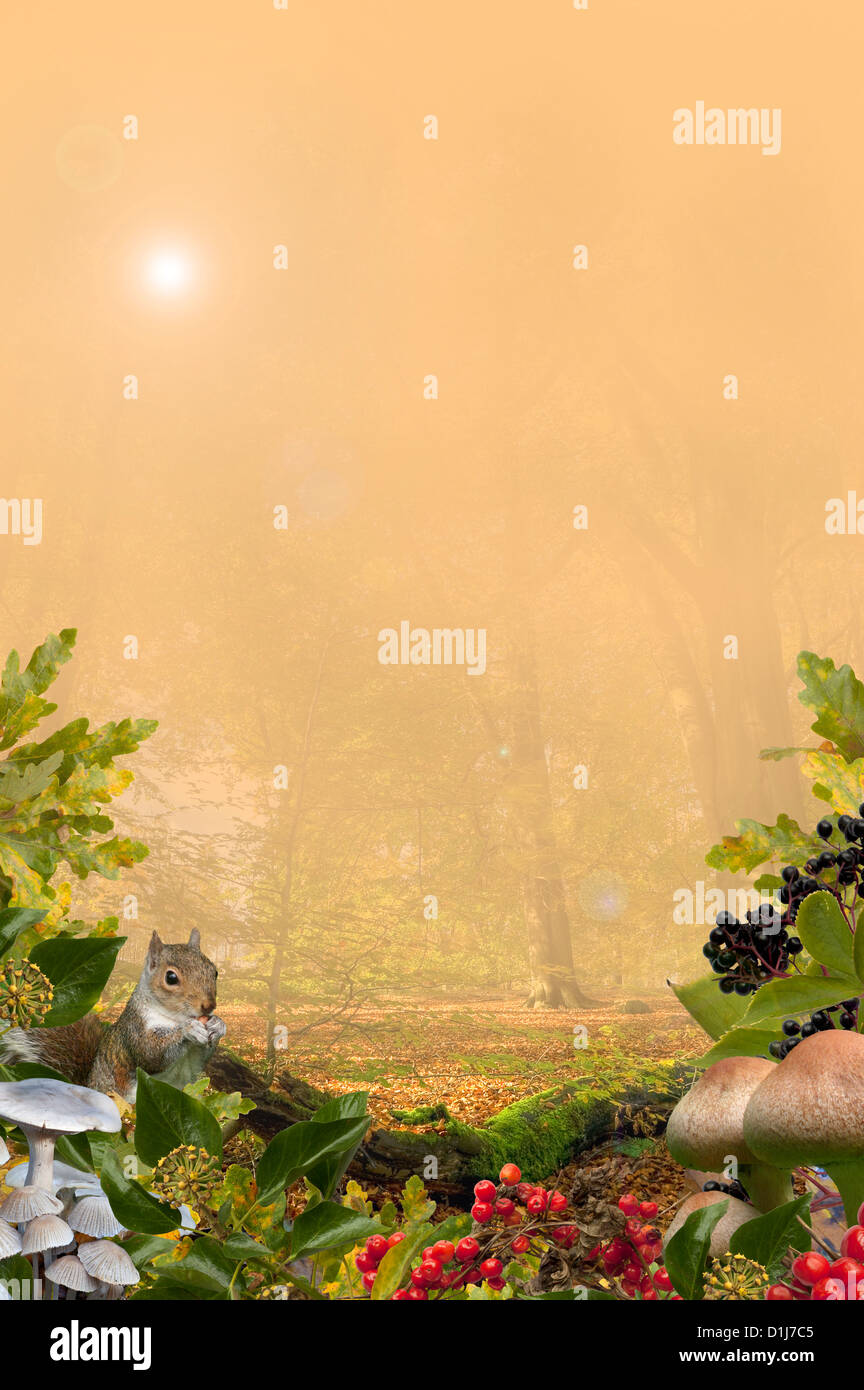 Autumn background, portrait Stock Photo - Alamy