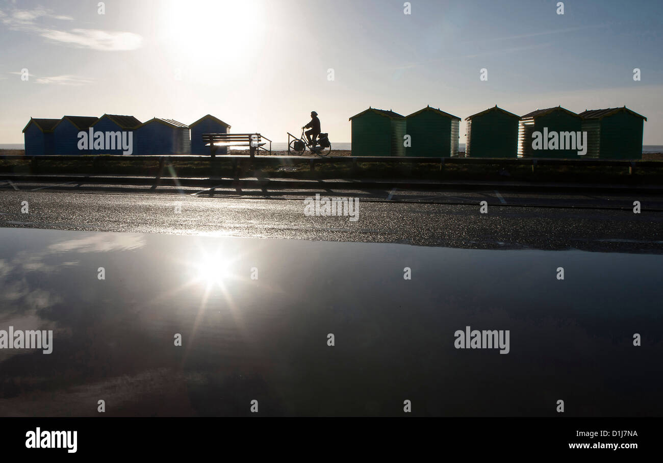 Flooded Road at Littlehampton West Sussex Stock Photo - Alamy