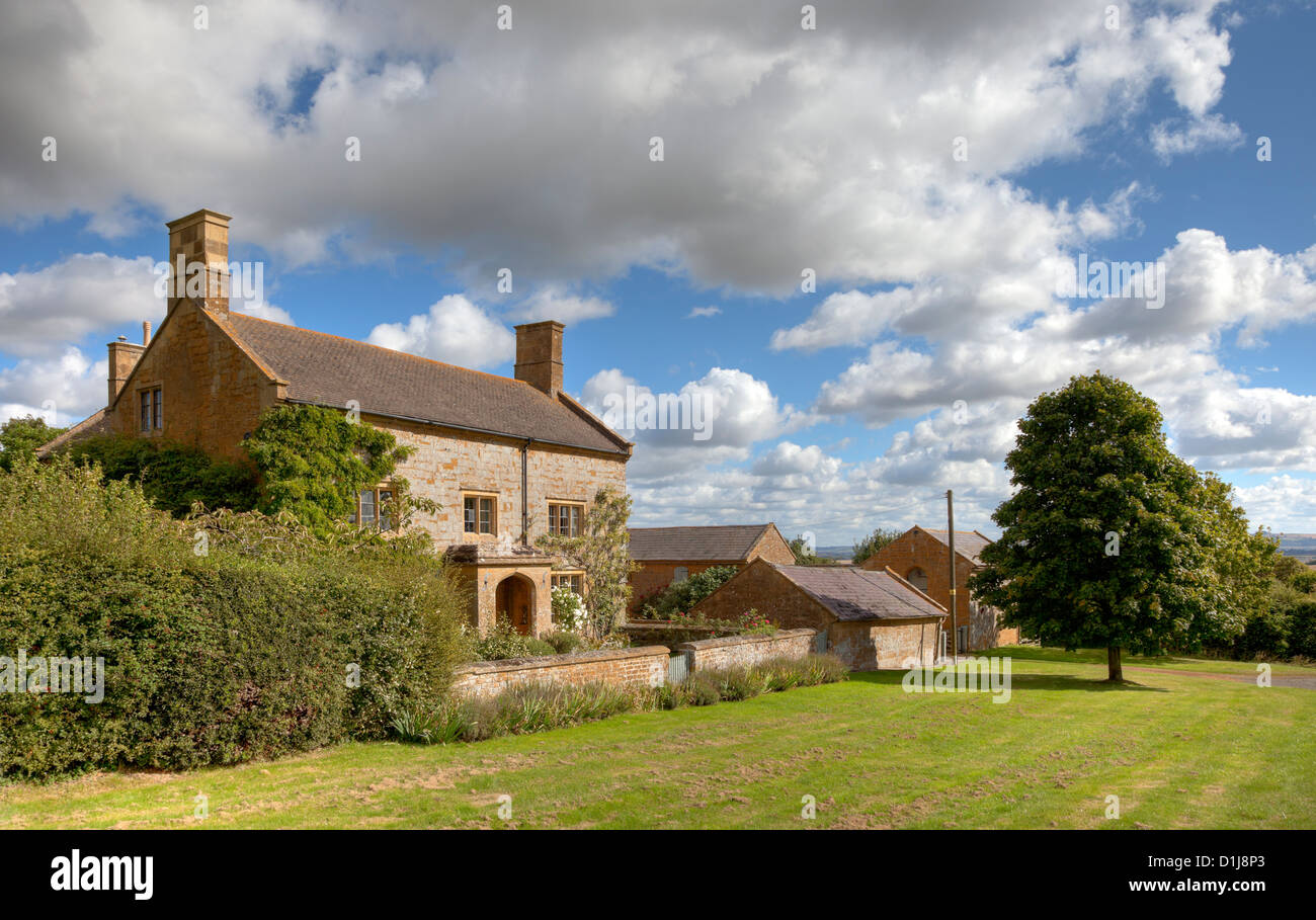 Cotswold English farmhouse, Gloucestershire, England Stock Photo - Alamy
