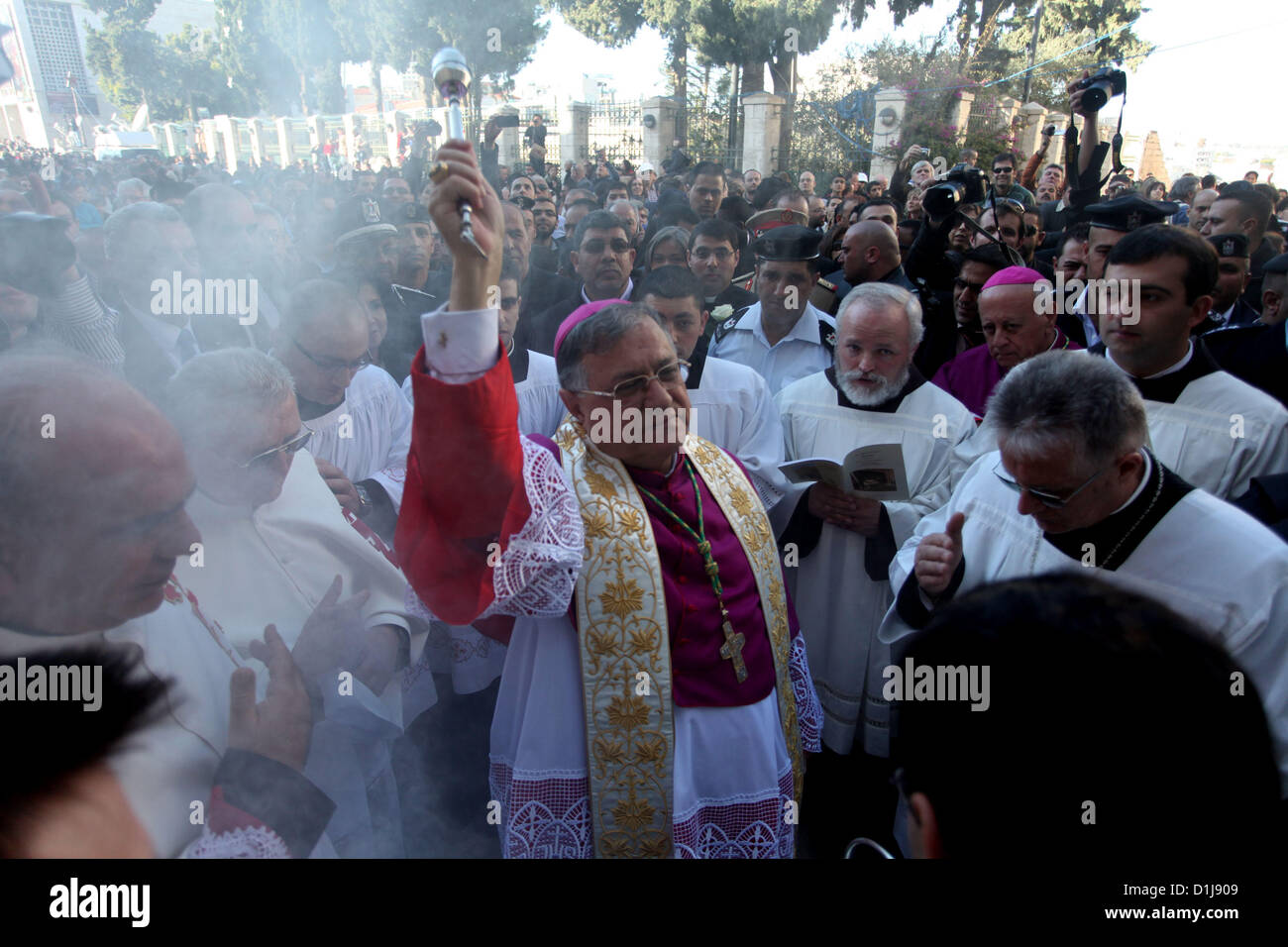 Dec. 24, 2012 - Bethlehem, West Bank, Palestinian Territory - The Latin ...