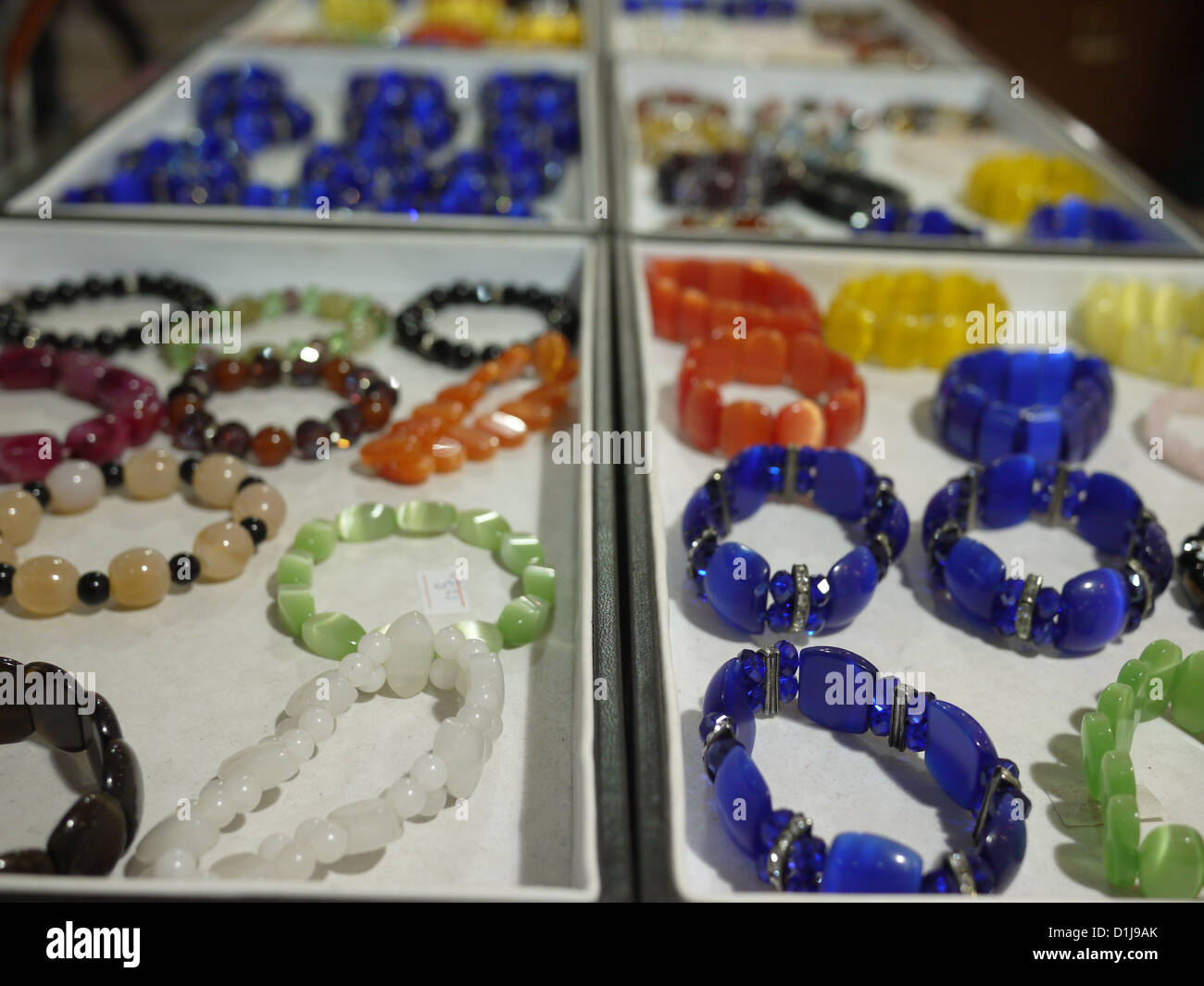 chinese colorful jade hand bracelet bracelets Stock Photo - Alamy