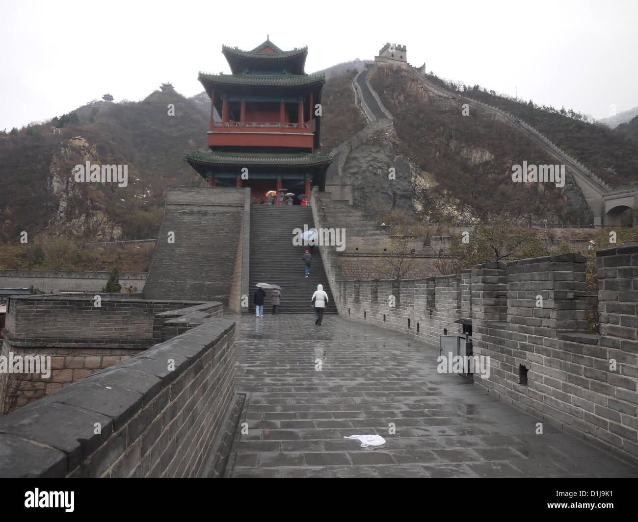 ancient chinese watchtower great wall Stock Photo - Alamy