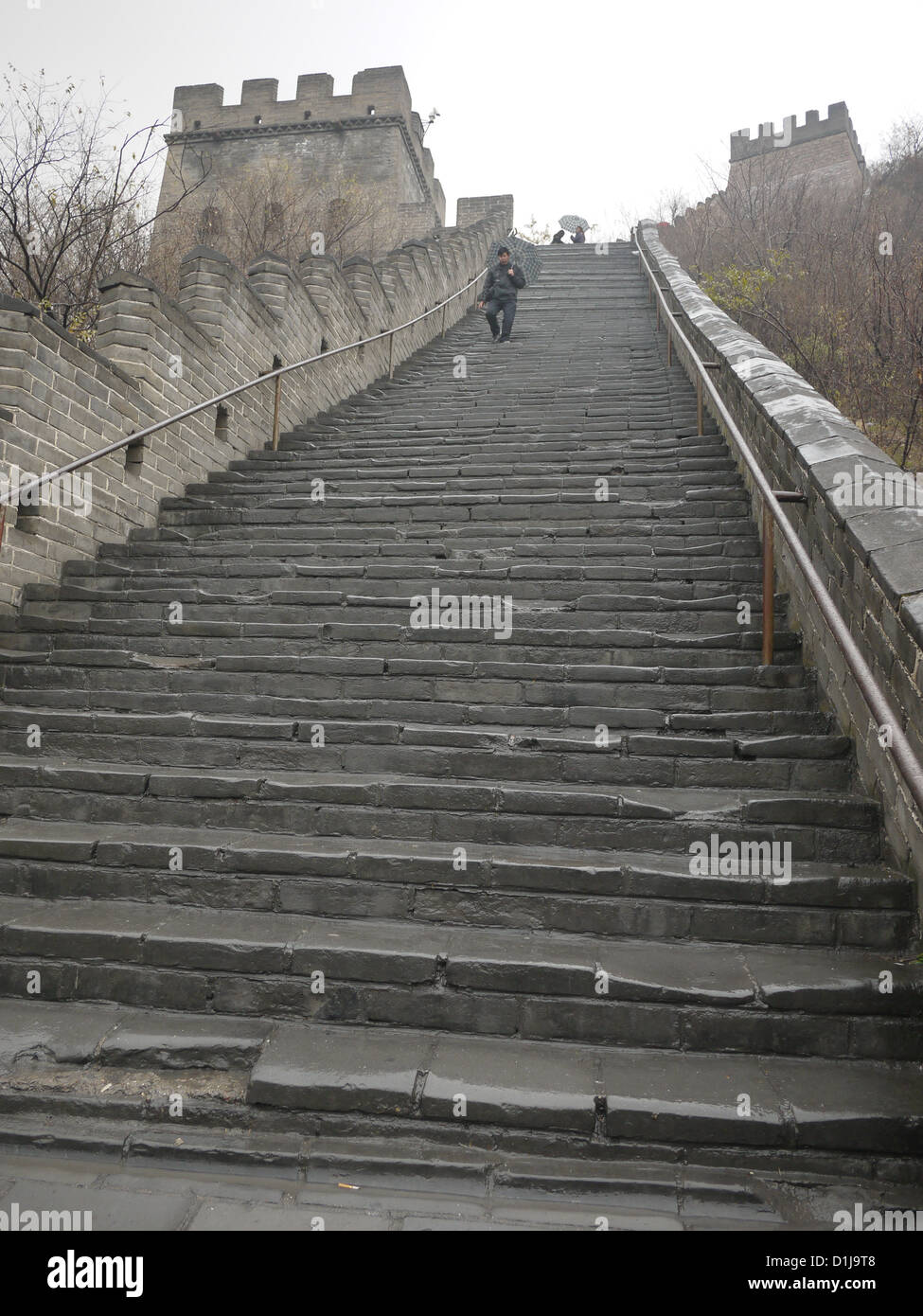 steep steps great wall china Stock Photo - Alamy