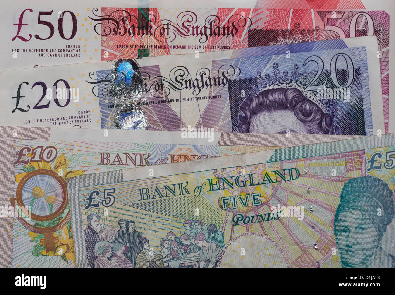 Sterling bank notes hi-res stock photography and images - Alamy