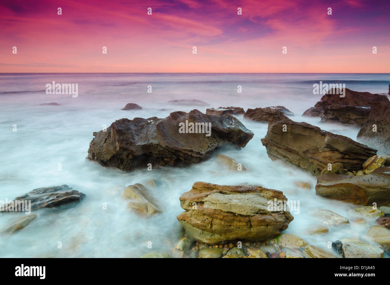 Beach scene from newcastle hi-res stock photography and images - Alamy