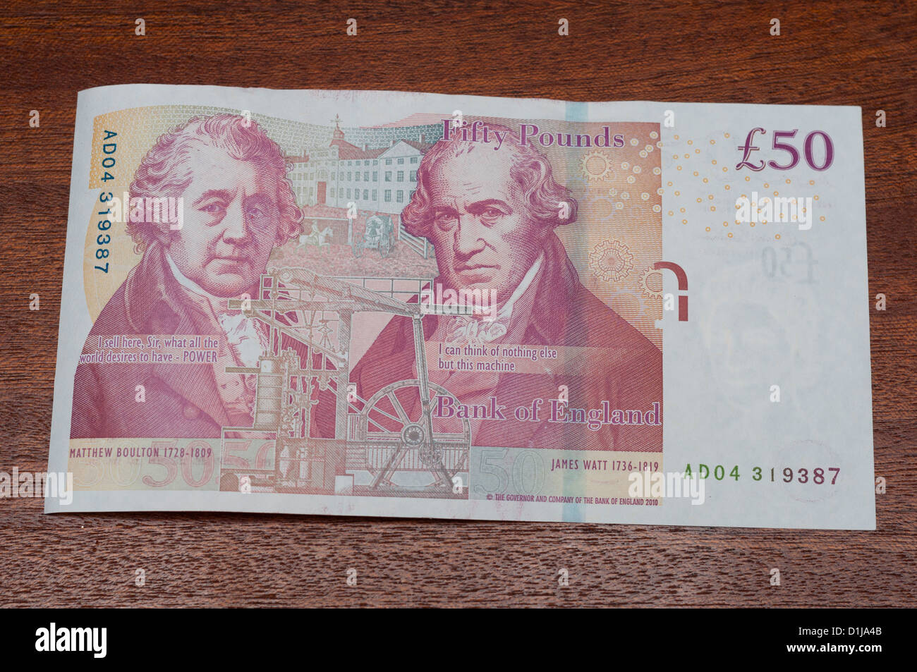 Fifty pound note hi-res stock photography and images - Alamy