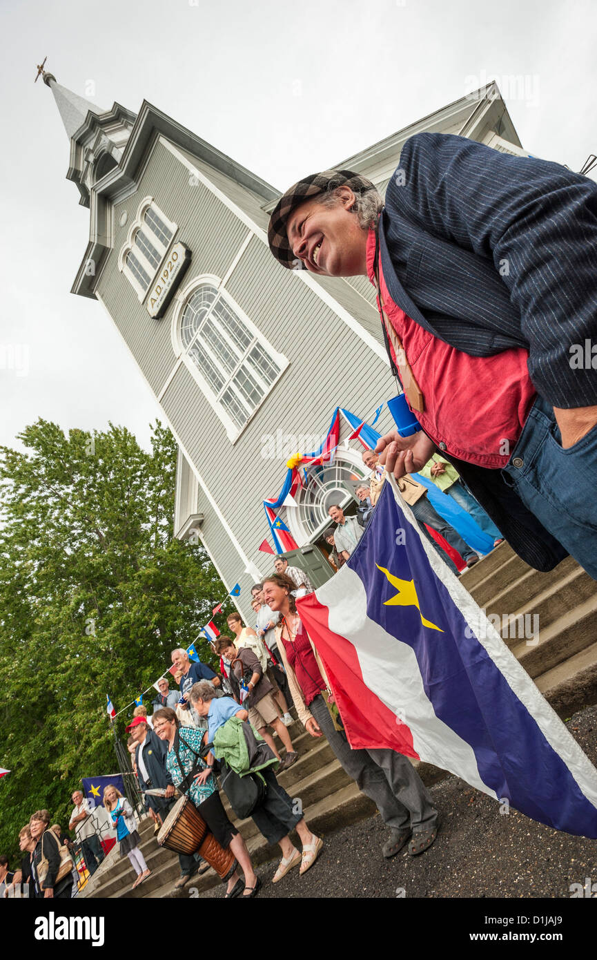 Acadian Day Tintamarre, Squatec, Quebec, Canada Stock Photo - Alamy