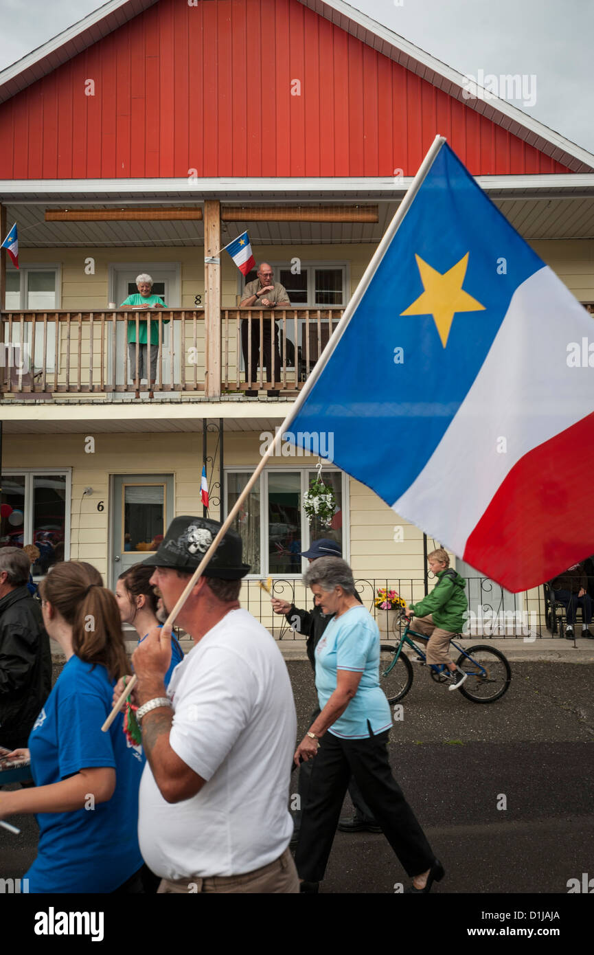 Acadian Day Tintamarre, Squatec, Quebec, Canada Stock Photo - Alamy